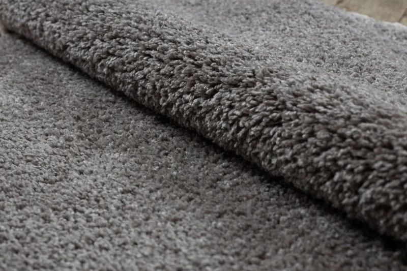 Dywany Łuszczów, Kusový koberec Berber 9000 brown kruh, 120x120 (průměr) kruh, hnědá, kancelář