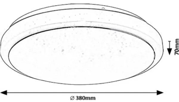 Rabalux 71183 - LED Stropní svítidlo TREVOR LED/24W/230V 3000K pr. 38 cm