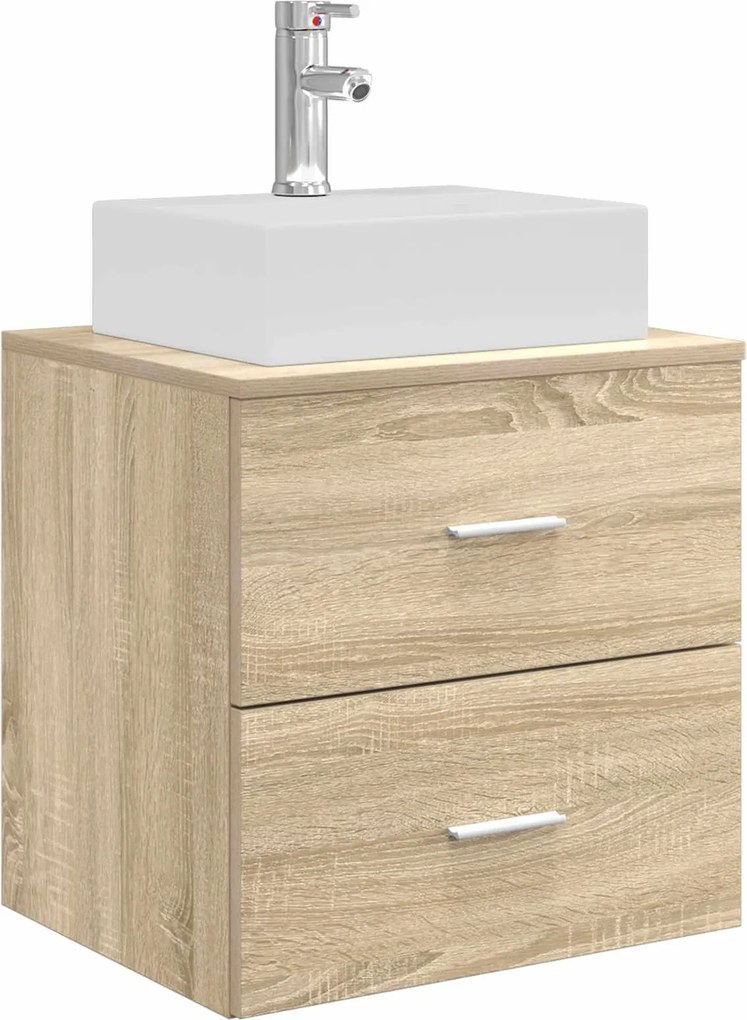 Sada koupelnových skříněk 3 ks Dub sonoma 49,5 x 41 x 62,5 cm 3405837