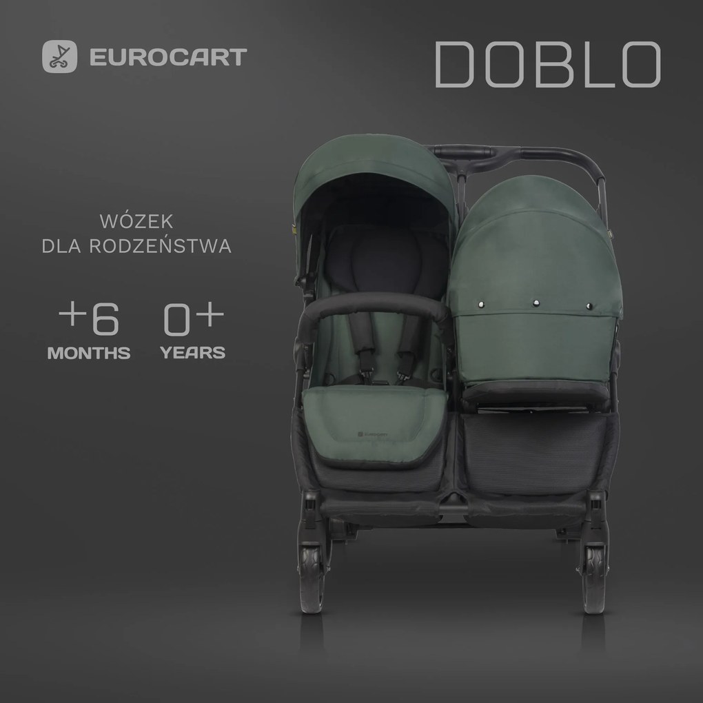 Sourozenecký kočárek Euro-Cart Doblo Jungle