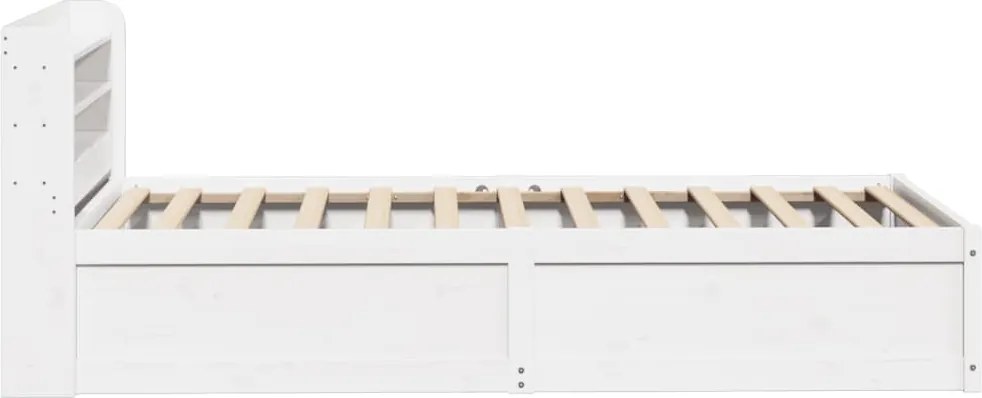Rám postele s čelem bílý 75 x 190 cm masivní borovice 3307108
