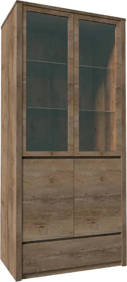 Obývací stěna s komodou MONTANA d | 6 dílů | 280 cm + 140 cm + 120x60 cm | lefkas
