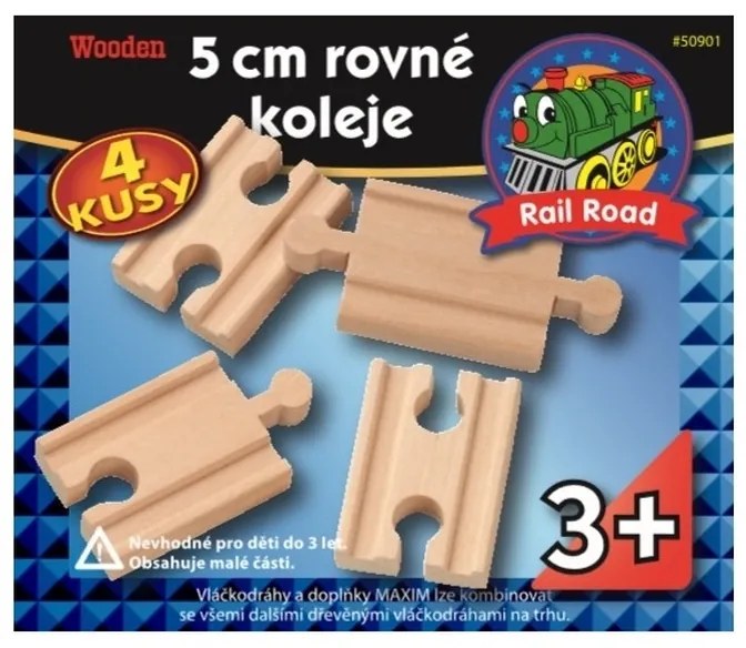 Maxim 5 cm rovné koleje - spojky 4 ks