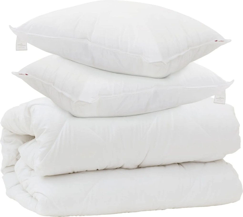 Duvet s polštáři s polštářem 3 ks Bílá Mikrovlákno 3378073