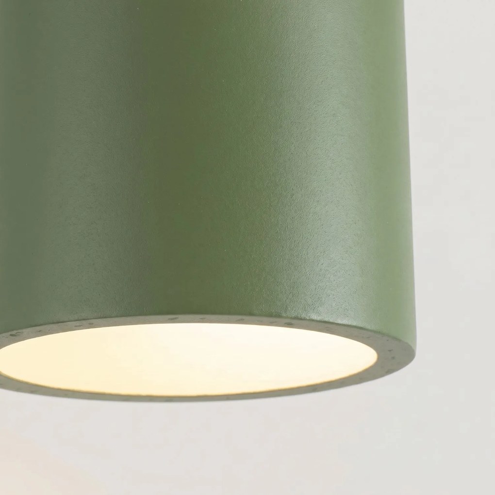 Sollux Lighting Nástěnné svítidlo ORBIS 1 olivově zelené
