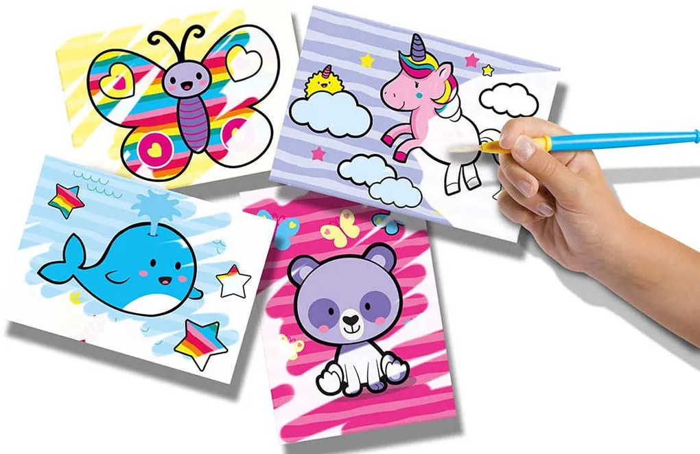 SES CREATIVE Baby Moje první malování štětcem a vodou Fantastická zvířata 14454