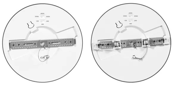 Ecolite WPCB2-24W/CR - LED Panel LEXA LED/12/18/24W/230V černá