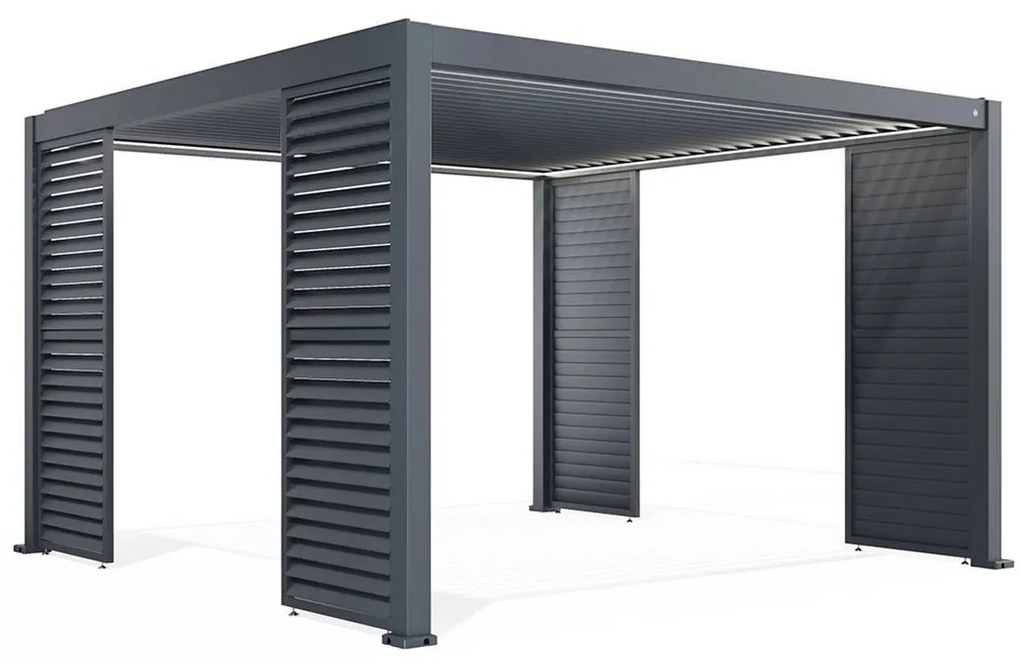 Pergola elektrická PRIME s osvětlením - modulární 400 x 400