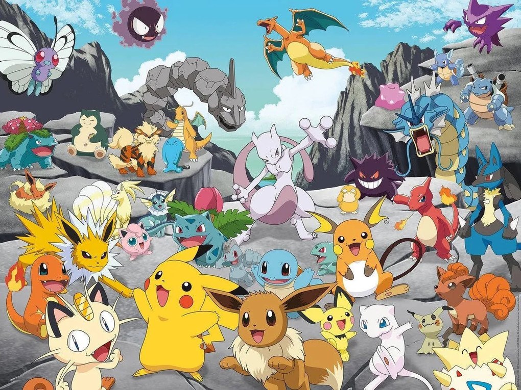 RAVENSBURGER Puzzle Pokémon 1500 dílků 80x60cm skládačka 2412000726