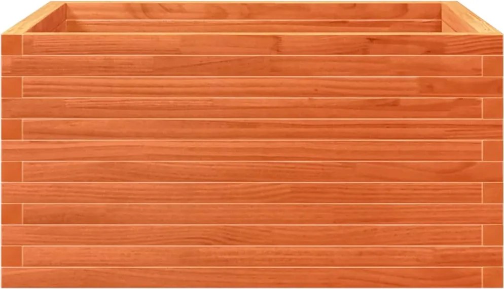 Zahradní truhlík voskově hnědý 90 x 90 x 46 cm masivní borovice 3282426