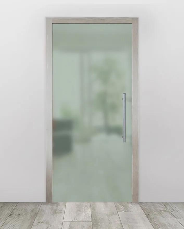 Celoskleněné dveře do pouzdra - Satinato Zelená Průchozí šířka (cm): 100, Průchozí výška (cm): 197