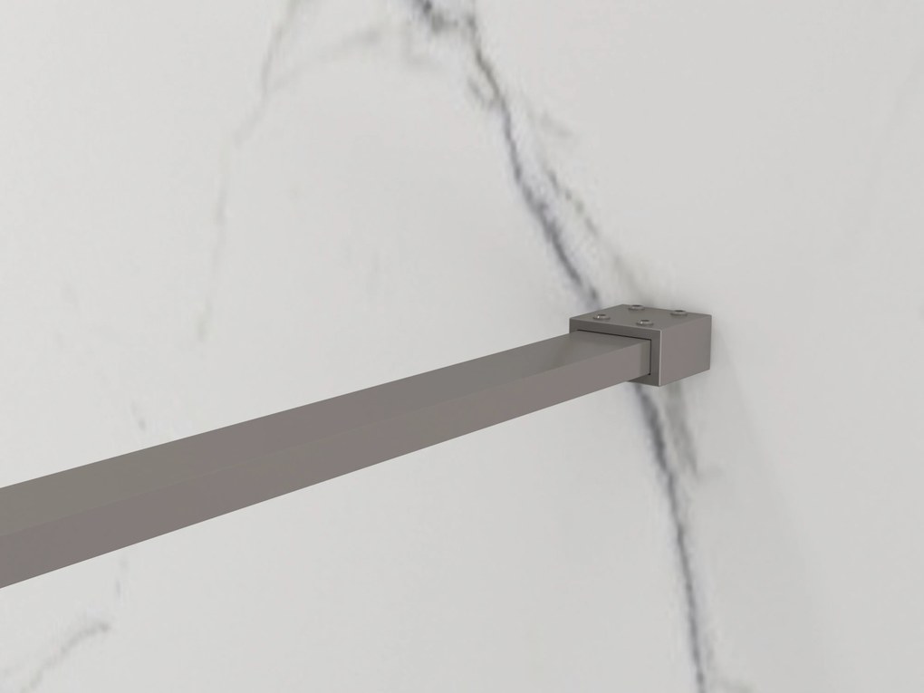 Erga Paris, sprchová zástěna Walk-In 70x200 cm, 8mm čiré sklo, grafitový profil, ERG-V02-PARIS-070x200-CL-GG