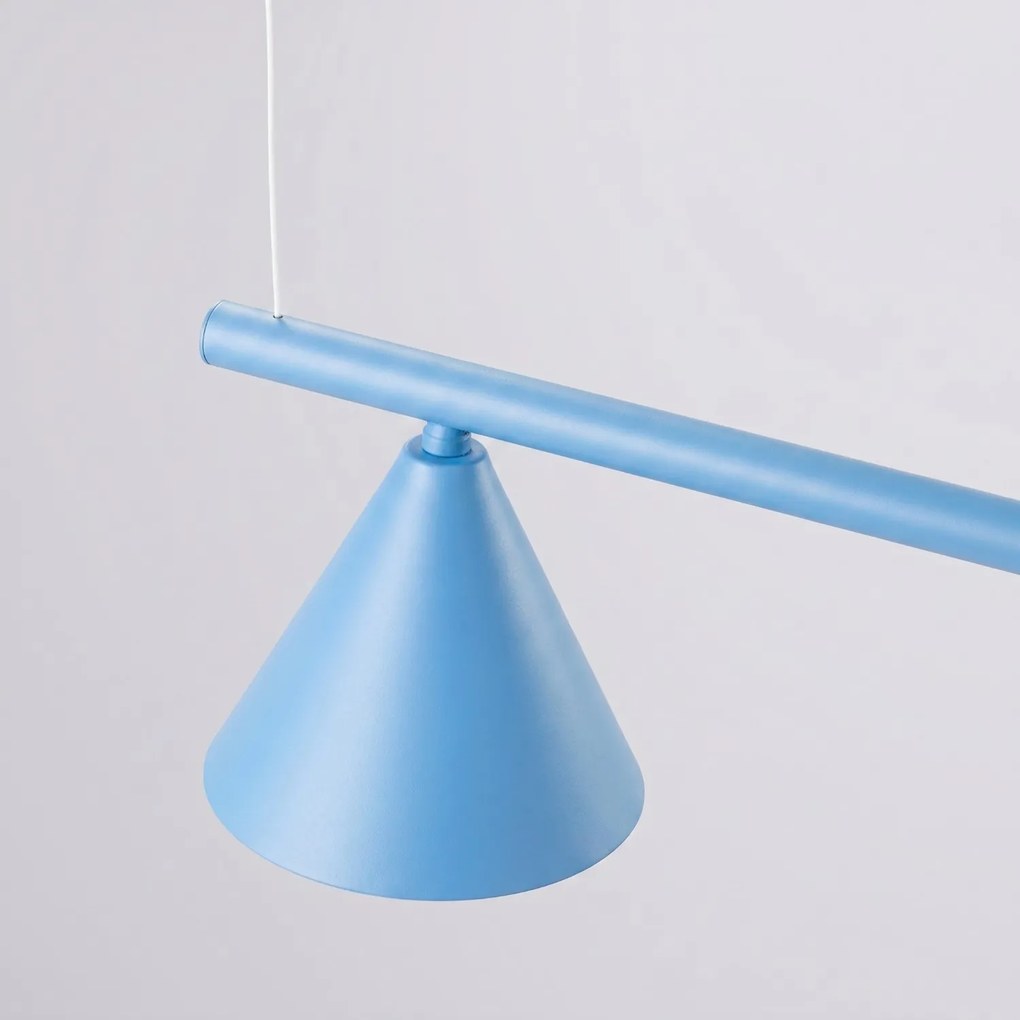 Sollux Lighting Lustr NOX 4L světle modrý