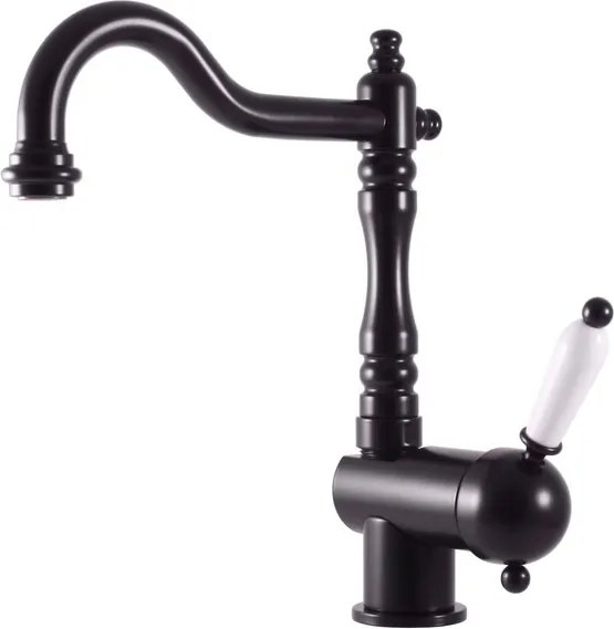 Vodovodní baterie dřezová Slezák RAV Labe L508/8CMAT L508.0/8CMAT - flexi 3/8, černá