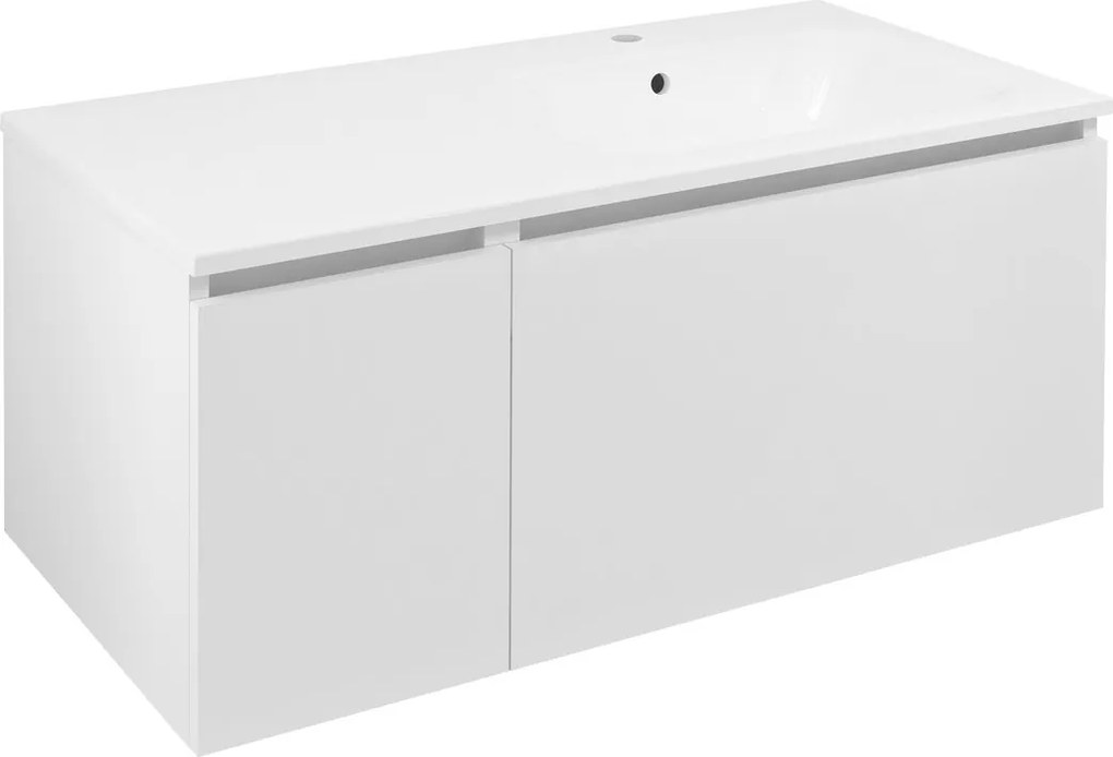 Sapho Sapho, LOREA skříňka 100x46x51, 5cm (30+70cm), pravá, bílá matná, LE070-3131-R-01