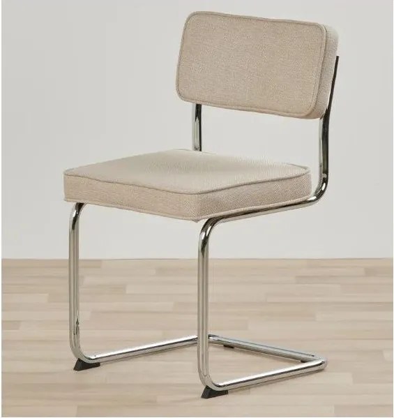 Béžová čalouněná houpací jídelní židle Rupert – Unique Furniture