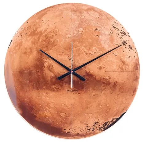 Nástěnné hodiny Mars, 60 cm, hnědá