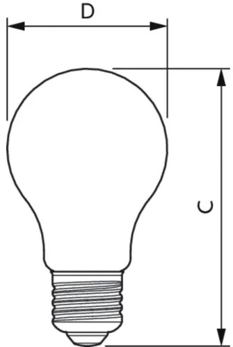 LED žárovka E27 Philips Master Filament A60 4W (60W) neutrální bílá (4000K)
