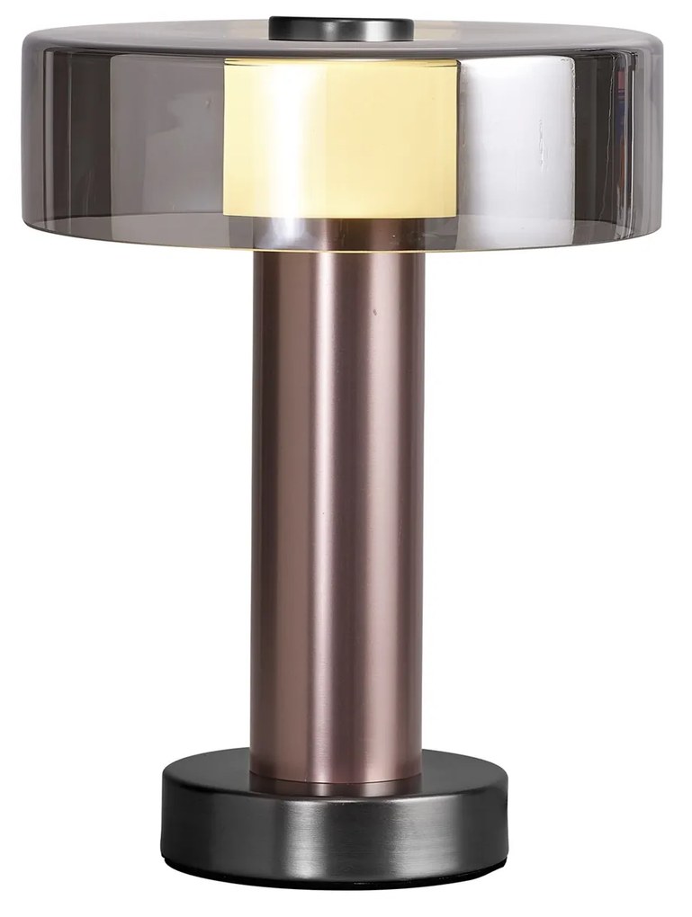 Mantra 8428 Gin, stolní lampa 1x GU10, černá/růžovozlatá, výška 28cm