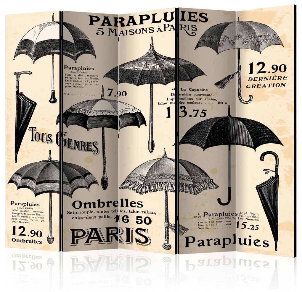 Paraván - Vintage Umbrellas II 225x172