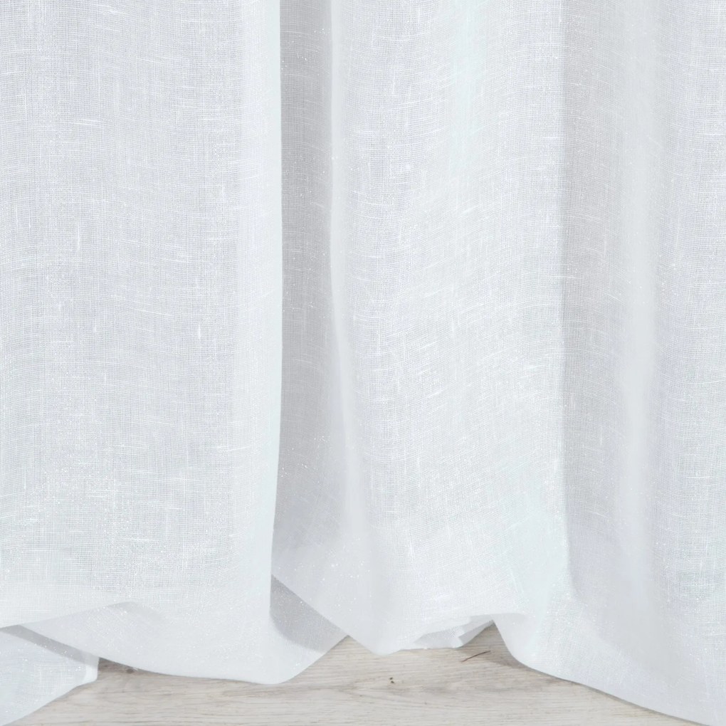 ZÁCLONA NA PÁSCE VIOLA 400X145 CM BÍLÁ