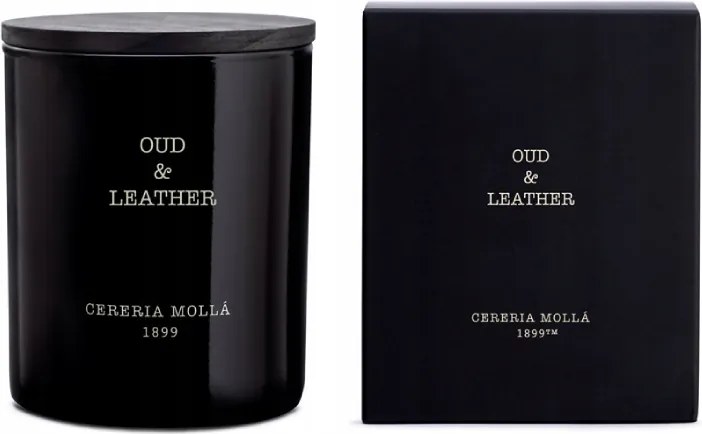 Vonná svíčka 230 g Oud & Leather Cereria Molla