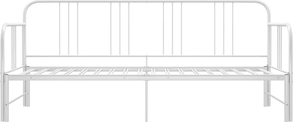 Rám vysouvací postele/pohovky bílý kovový 90 x 200 cm 324753