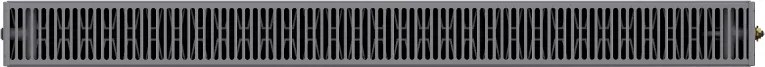 Mexen, Panelový radiátor Mexen Line CVL22 600 x 1300 mm, spodní připojení, 2057 W, antracit - W622L-060-130-66
