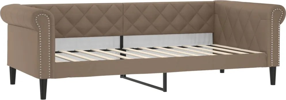 Válenda s přistýlkou a matracemi cappuccino 90x200cm umělá kůže 3197730