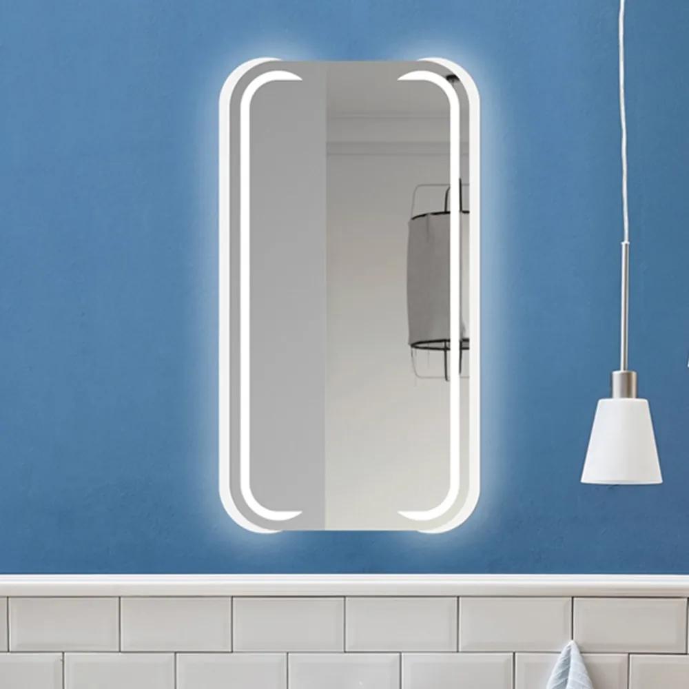 Zrcadlo Mezos White LED Rozměr: 55 x 100 cm