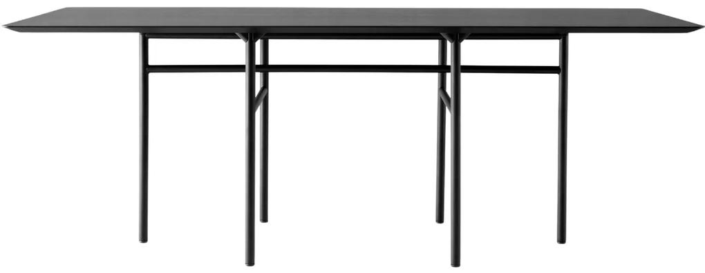 OnaDnes -20% Audo CPH Černý dubový jídelní stůl AUDO SNAREGADE 200 x 90 cm