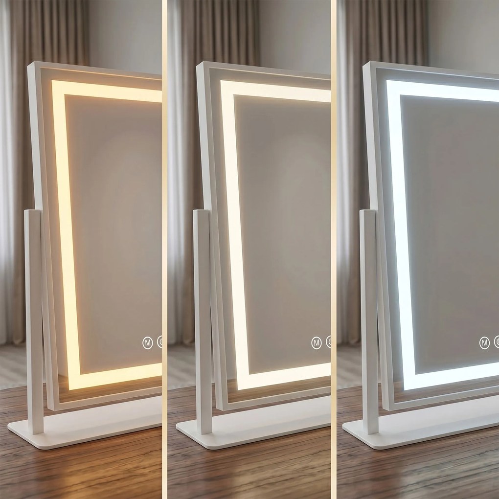 Rea Rea, Zrcadlo LED LUMI White 30x40cm, HOM-01800