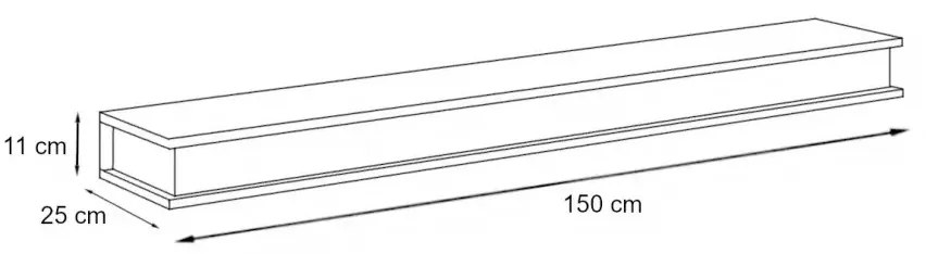 Obývací stěna Velaris, dub šedá