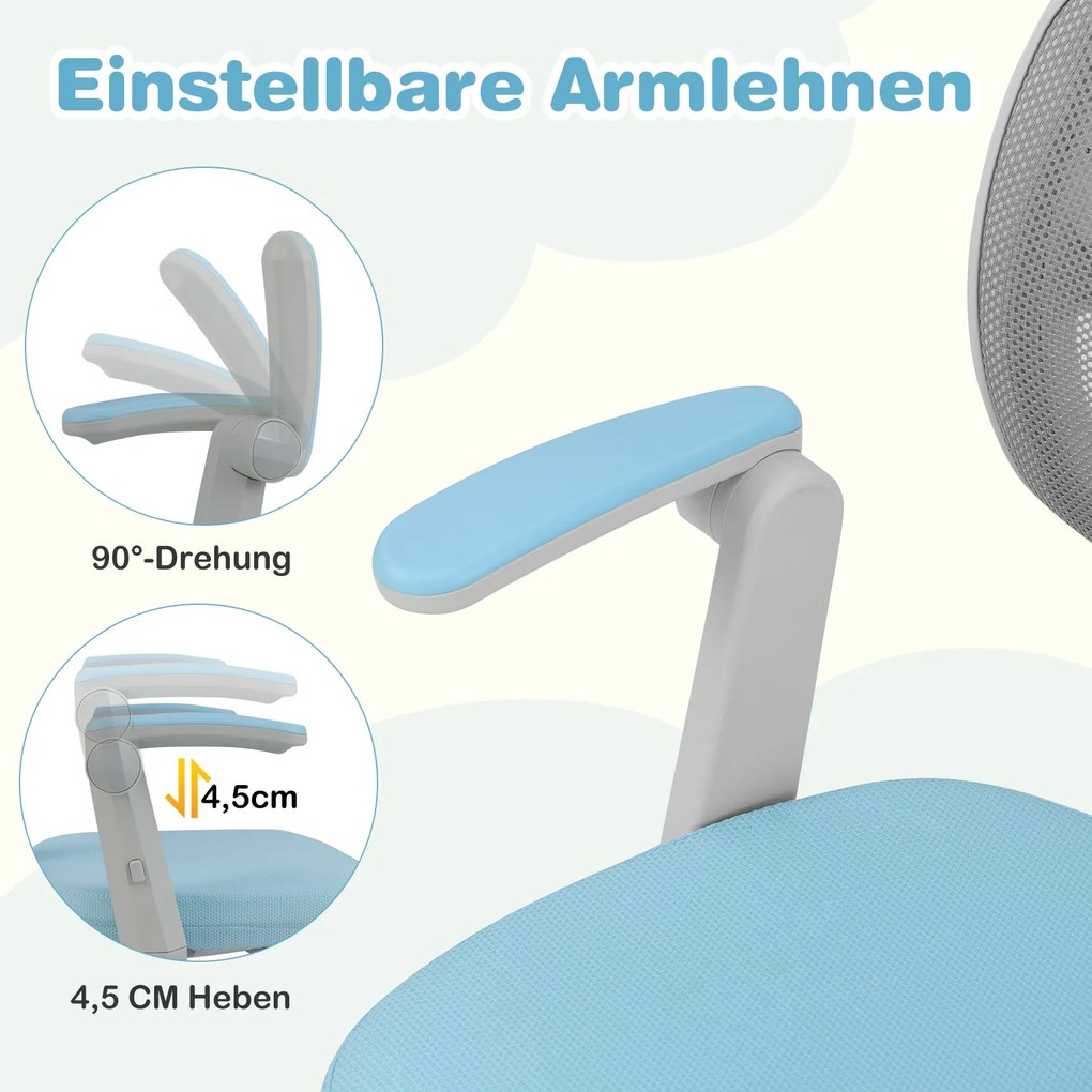 Costway Dětská psací židle s 41-52 cm výškově nastavitelný sedák
