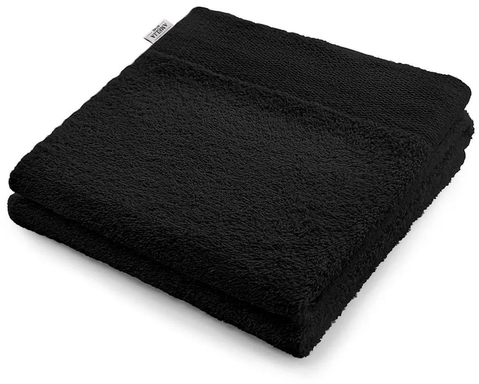 Bavlněný ručník AmeliaHome AMARI černý
