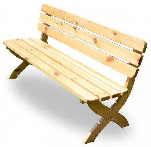 Tradgard STRONG 2724 Zahradní dřevěná lavice přírodní FSC 150 cm