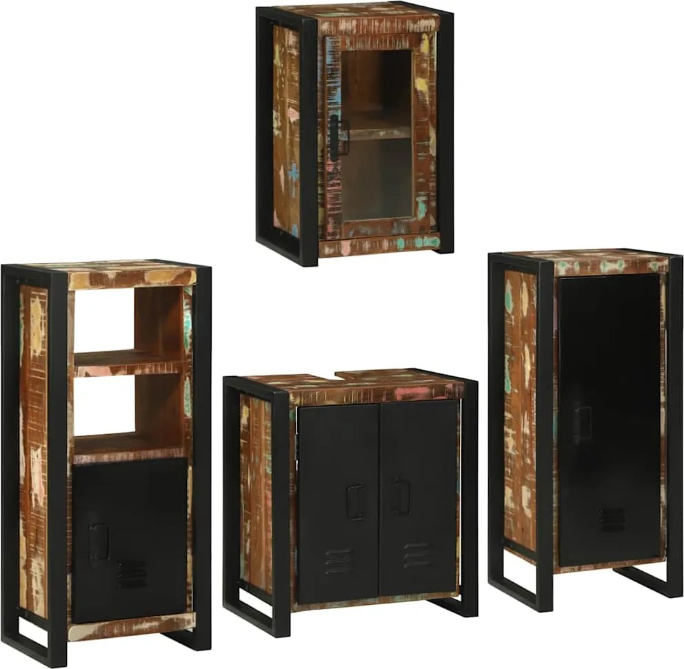 Sada koupelnového nábytku 4 ks Vícebarevný 55 x 35 x 60 cm 3305703