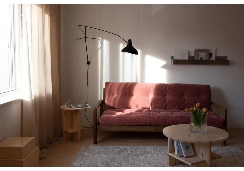 Růžová rozkládací pohovka 205 cm Knob – Karup Design