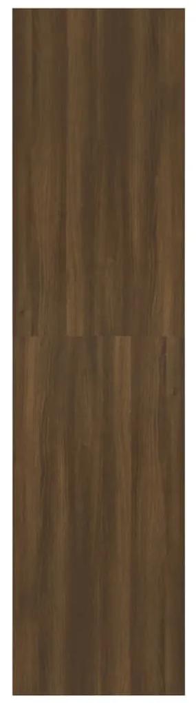 Šatní skříň hnědý dub 100 x 50 x 200 cm kompozitní dřevo - Default Title