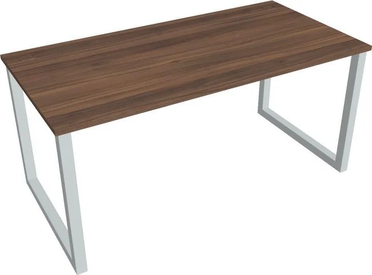 Kancelářský pracovní stůl Hobis USO 1600, bílá RAL 9016, deskabuk