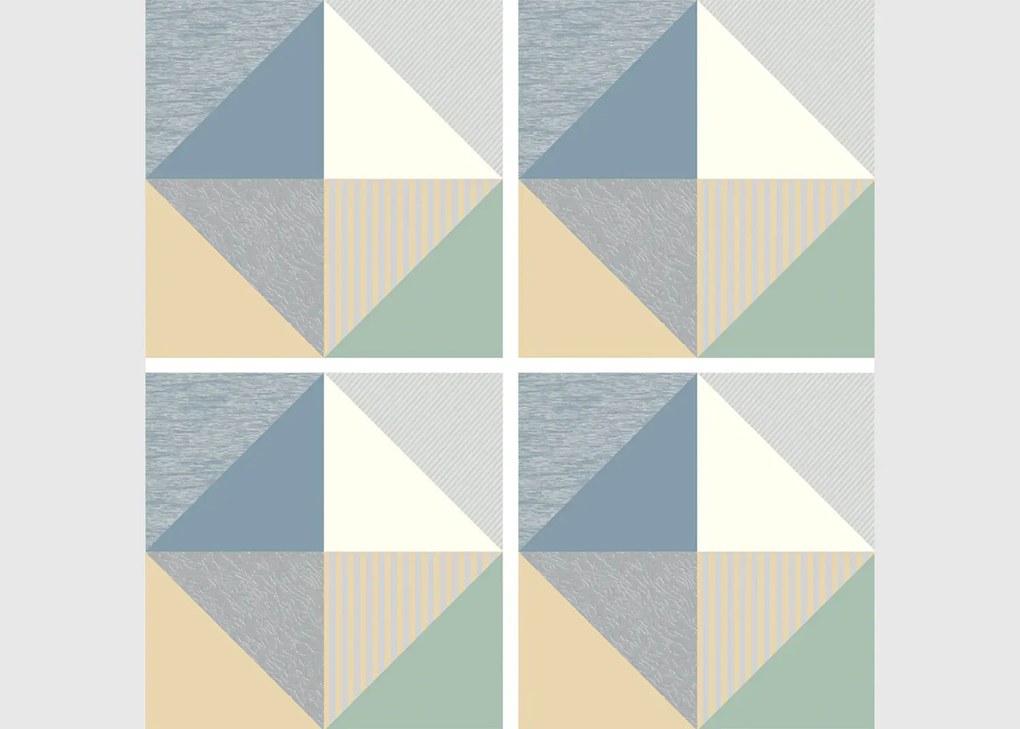 Samolepka na zeď Geometrické Dlaždice | 30 x 30 cm | DSS3865