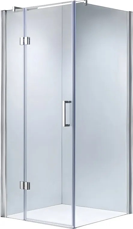 BPS-koupelny Čtvercový sprchový kout HYD-SK1390B 90x90 chrom/transparent - bez vaničky