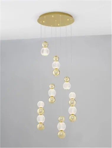 Závěsné LED svítidlo NOVA LUCE BRILLE 42W 3200K 9511060 stmívatelné Triac
