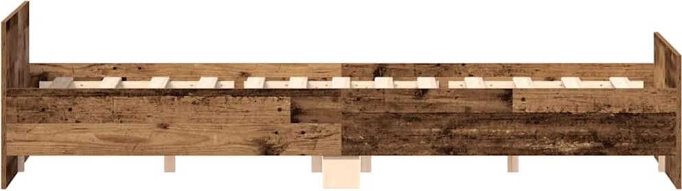 Rám postele bez matrace Staré dřevo 150x200cm Technické dřevo 3328745