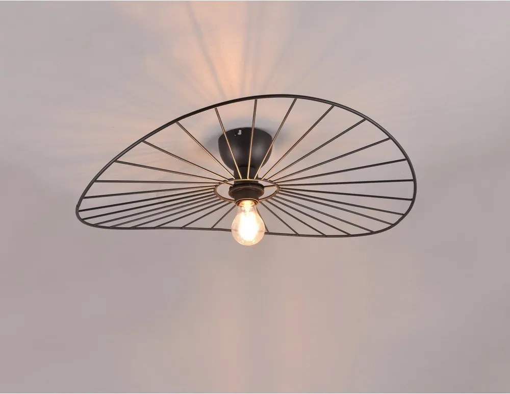 Matně černé stropní svítidlo ø 60 cm Chapeau – Reality