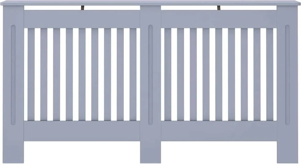 Kryt radiátoru 2 ks Šedá 152 x 19 x 81,5 cm Kompozitní dřevo 3403231