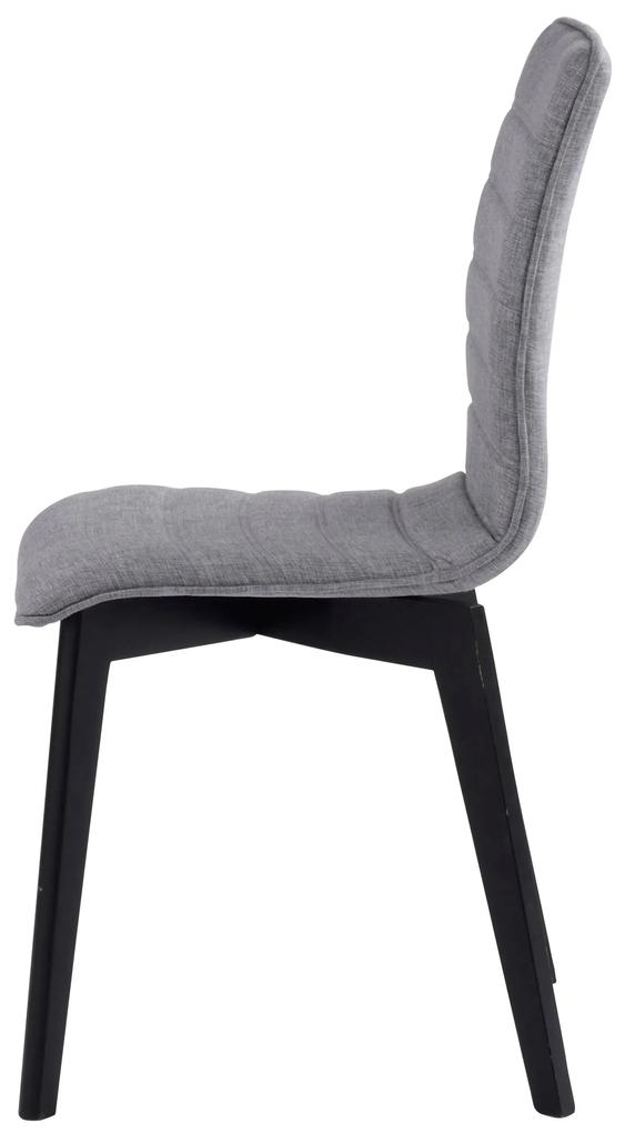 Světle šedá/černá jídelní židle Rowico Tibra