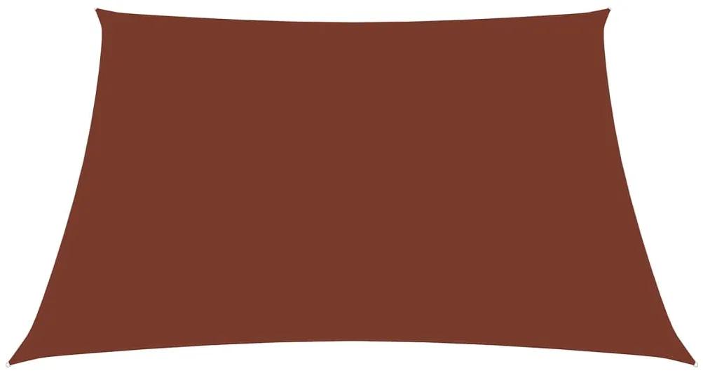 Stínící plachta oxfordská látka čtvercová 7 x 7 m cihlová,  135363