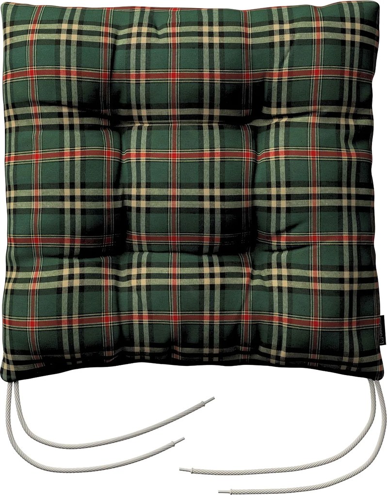 Sedák Honza barva zelená látka vzorované