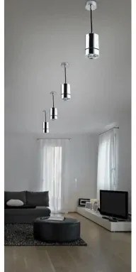 Designový lustr Raffael chrom